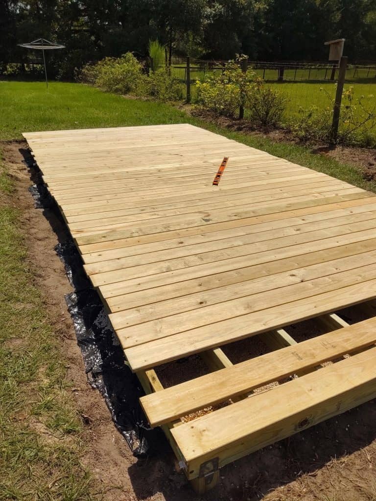 How To Build A Ground Level Deck